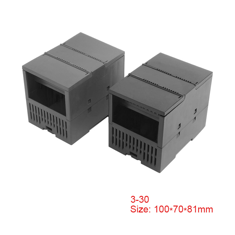 Din rail enclosure Plastic enclosure PLC control box electronics ...