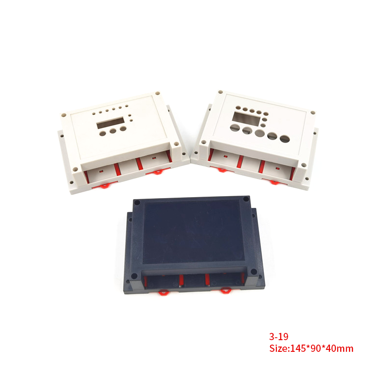 Din rail box PLC control box electronics enclosure box